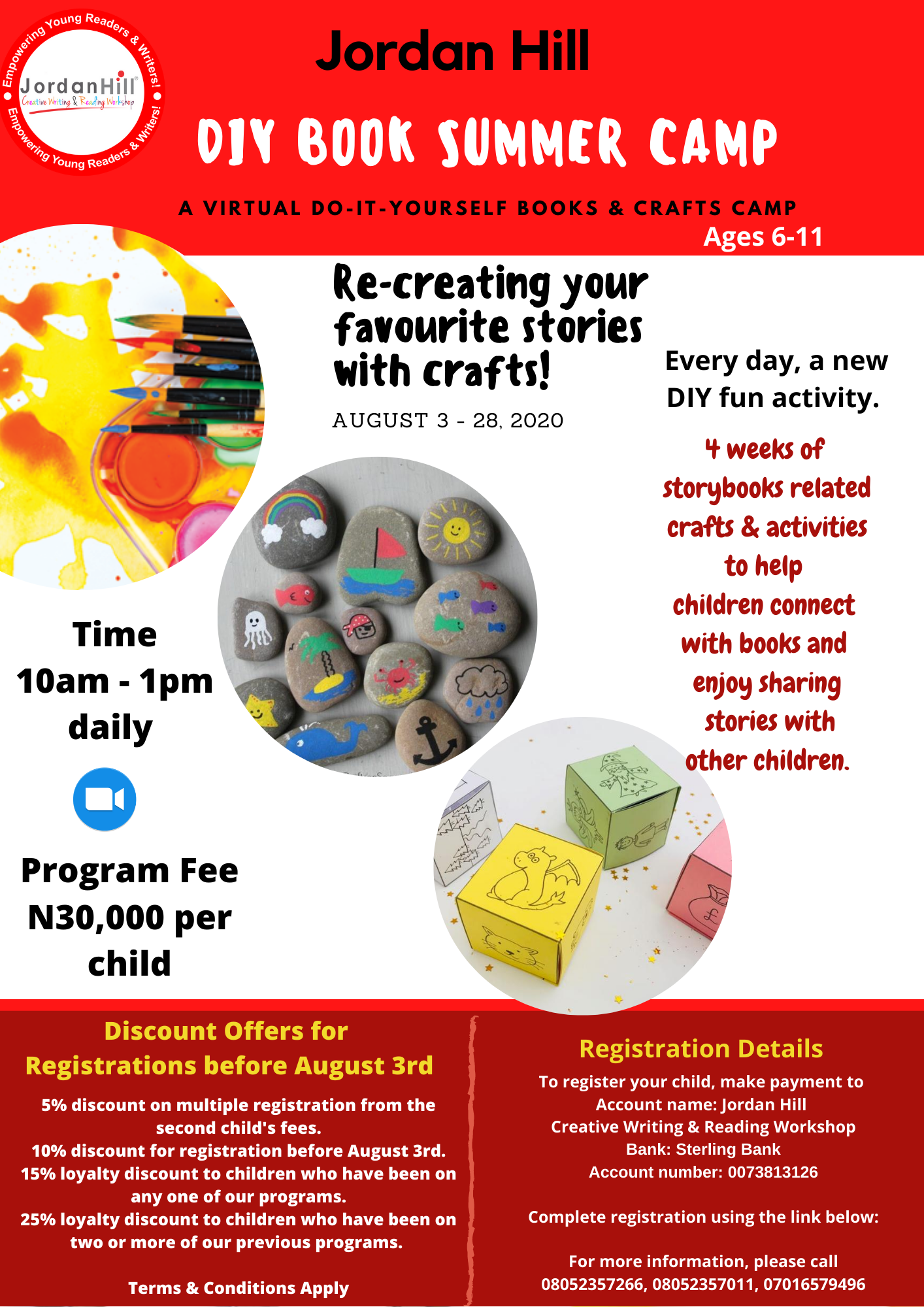 DIY Summer Book Camp 2020 – Jordan Hill Creative Writing & Reading Workshop